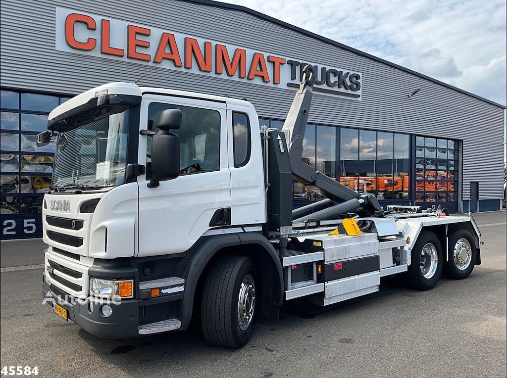 Scania P 340 Euro 6 CNG 21 Ton haakarmsysteem Just 140.611 km! kamion rol kiper