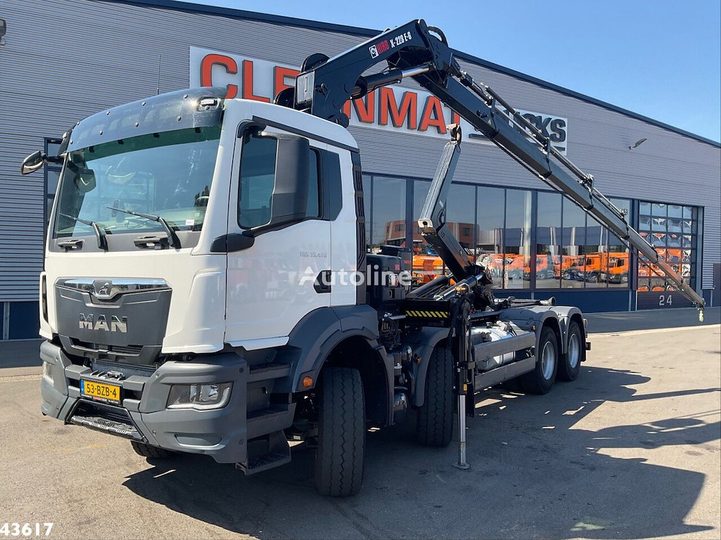 MAN TGS 32.470 8x4 Euro 6 Hiab 22 Tonmeter laadkraan Just 68.765 Km! kamion rol kiper