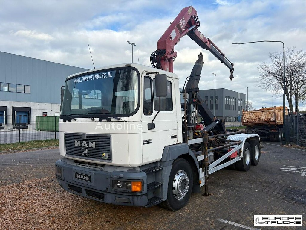 MAN 27.403 Steel/Air - NL Truck - 6 Cyl - Crane - Manual kamion rol kiper