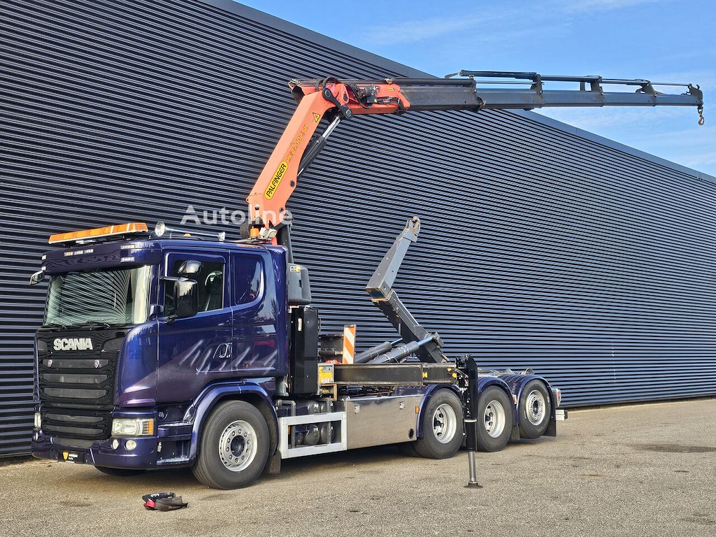 Scania G490 8x4*4 / PALFINGER CRANE + HOOKLIFT kamion rol kiper