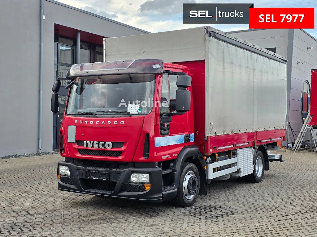 IVECO Eurocargo 120E28 Ladebordwand / Aluklappen kamion sa klizna zavesa cerada
