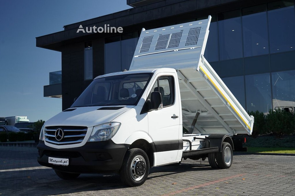 Mercedes-Benz SPRINTER / WYWROTKA - 3,5M / BLIŹNIAK / MANUAL / SPROWADZONY kamion kiper < 3.5t