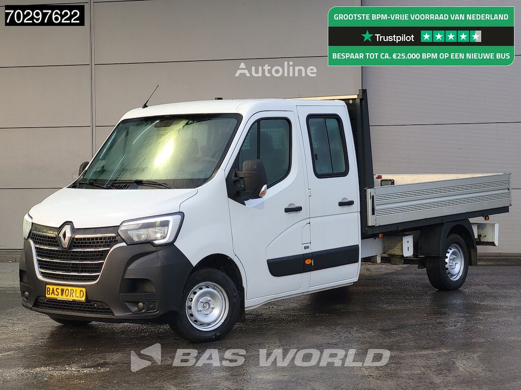 Renault Master 150PK Open Laadbak Dubbel Cabine 150PK Airco LED Euro6 Pr kamion s ravnom platformom < 3.5t