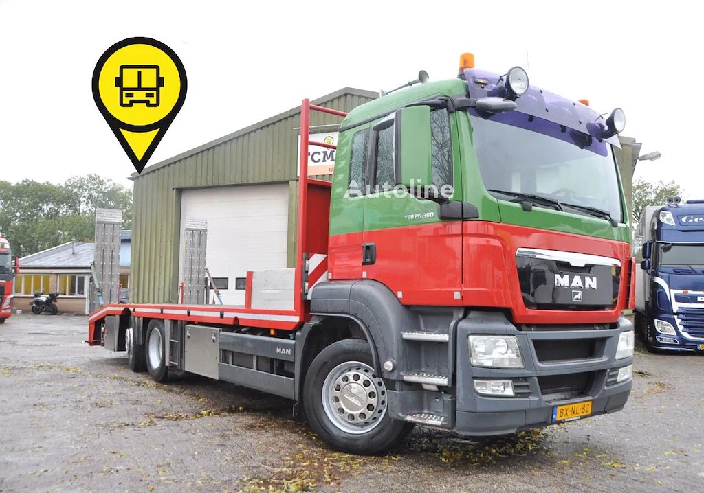 MAN TGS 26.360 6X2 EURO 5 EEV 225.108km OPRIJWAGEN autotransporter