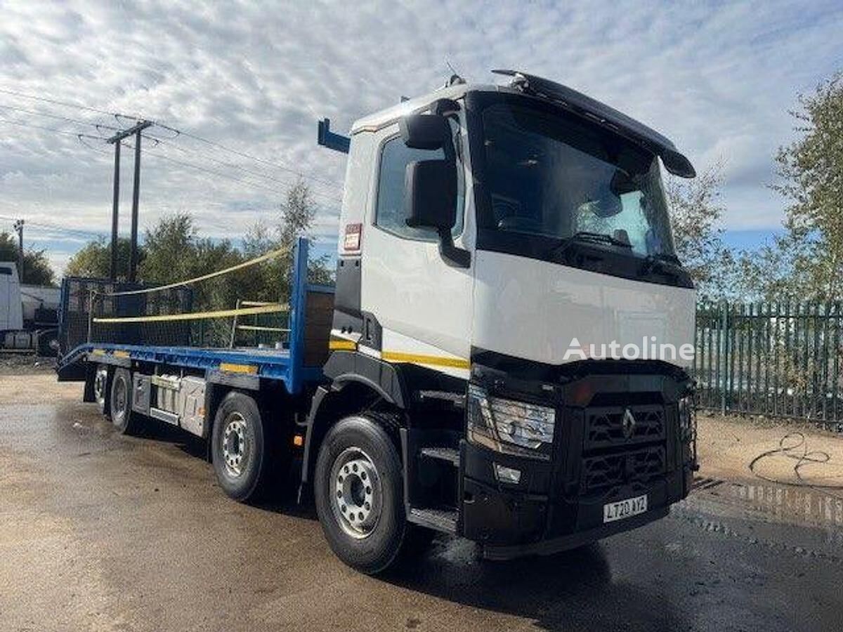 Renault C430 8x2 Rearlift Beavertail autotransporter