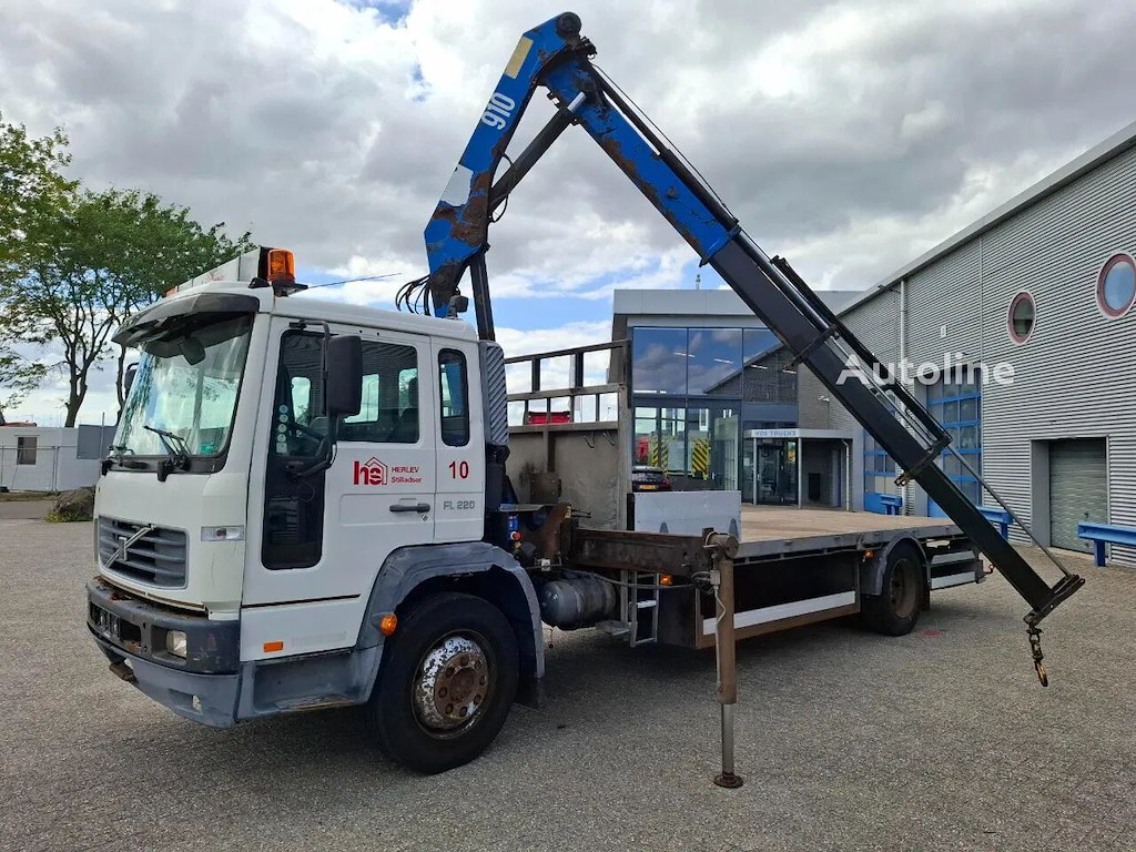 Volvo FL6-220 / HMF 910 / REMOTE / ONLY:493620 KM / AIRCO / FULL-AIR / kamion platforma