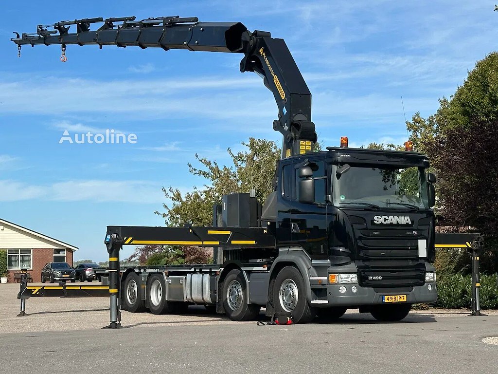 Scania R490 PALFINGER 92TM!! 2017!!ONLY 66TKM!!!NEW!! kamion platforma
