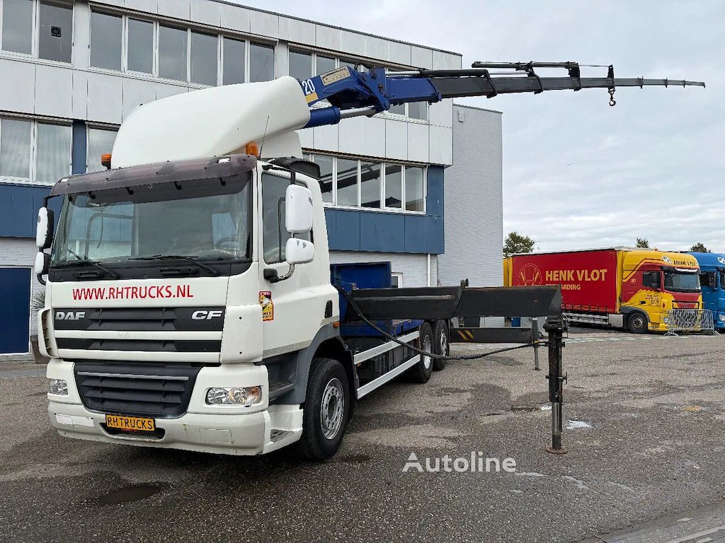 DAF CF 85 6X2 EURO 5 + HMF 37 TON/M + REMOTE CONTROL kamion platforma