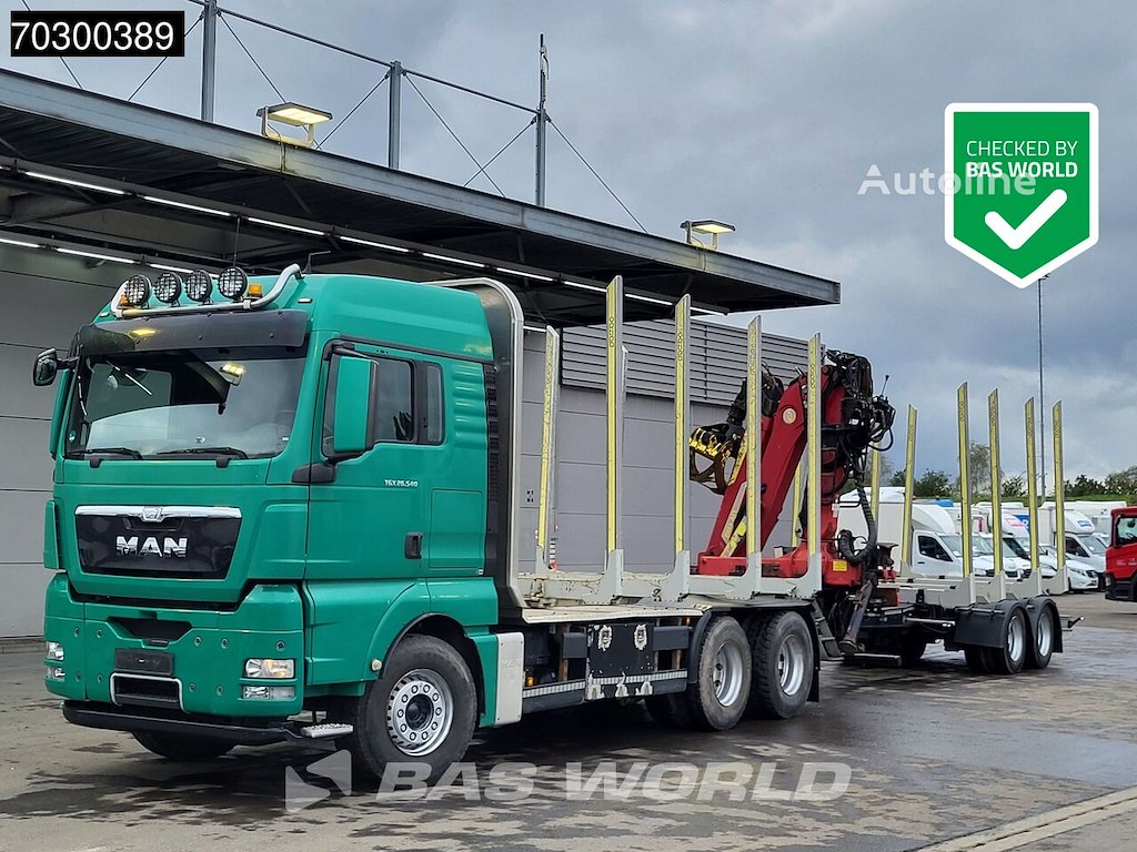 MAN TGX 26.540 6X4 Combi TAJFUN L150Z.96 woodcrane Holztransport Man kamion za prevoz drva
