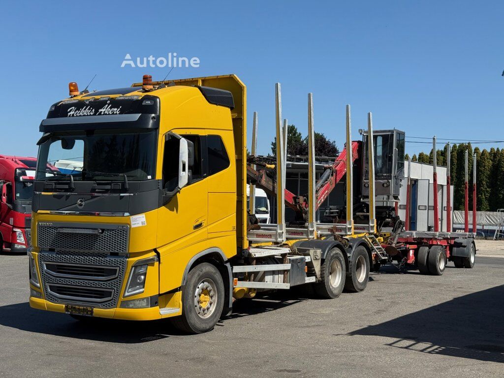 Volvo FH 16 750 kamion za prevoz drva + šumarska prikolica