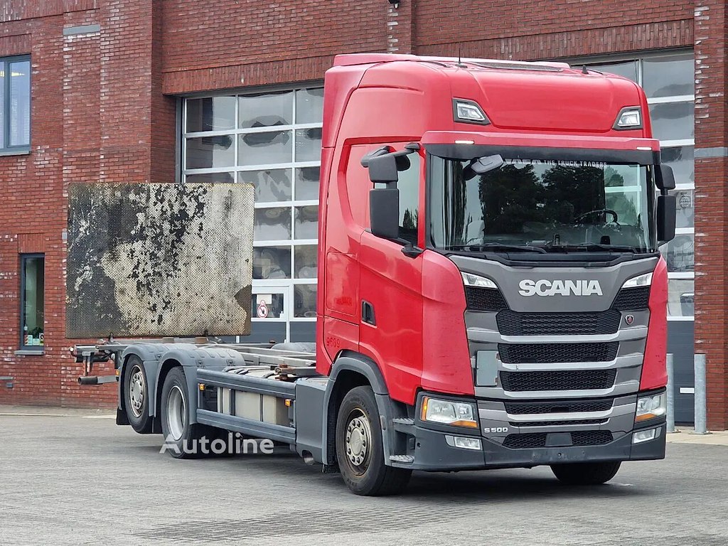 Scania S500 NGS Highline 6x2 - BDF - Full air - Loadlift - Navi - Retar vozilo za prevoz kontejnera