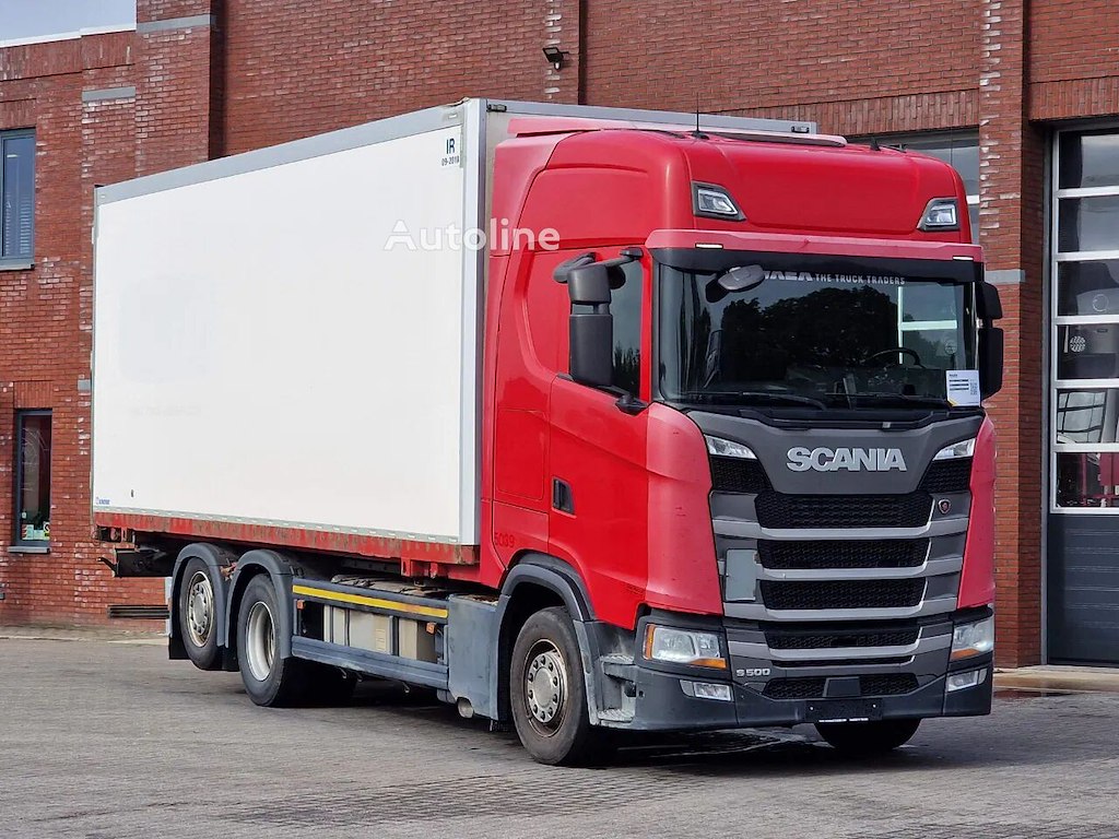 Scania S500 NGS Highline 6x2 - BDF - Full air - Loadlift - Box - Navi - vozilo za prevoz kontejnera