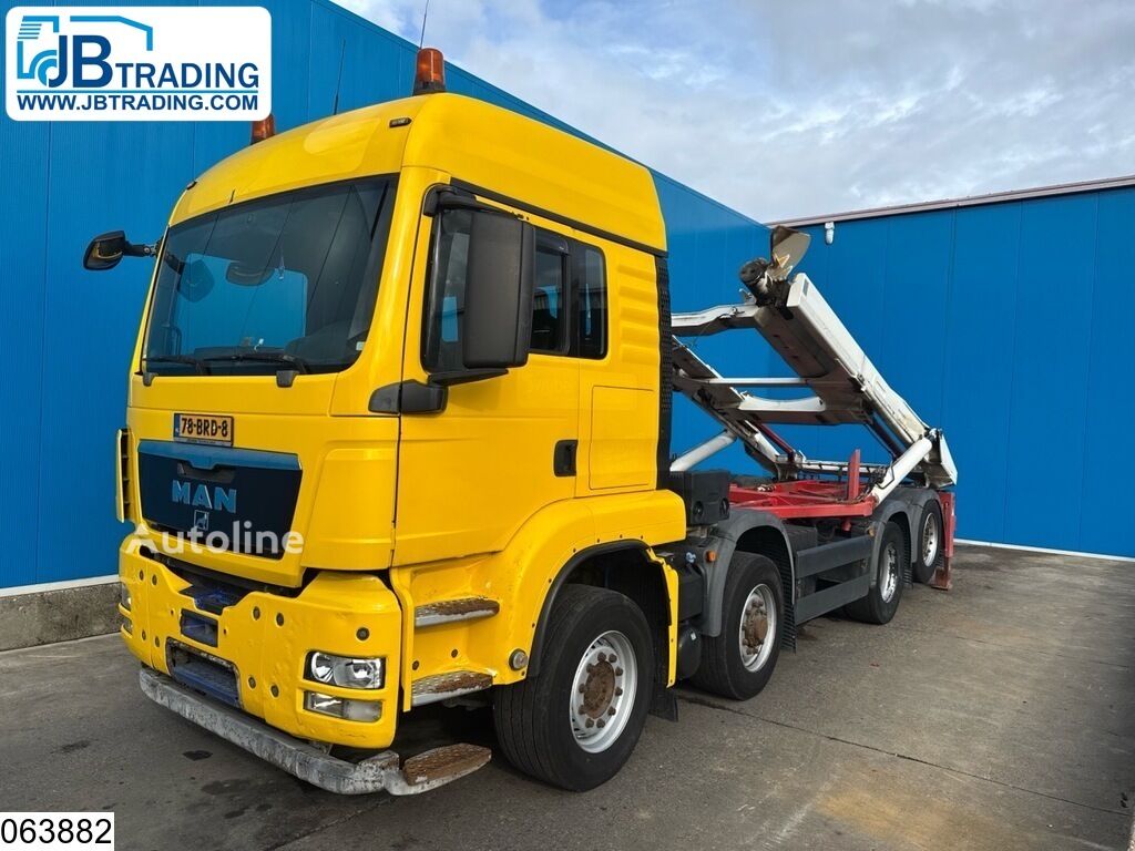 MAN TGS 34 480 8x2, EURO 5, Silosteller vozilo za prevoz kontejnera