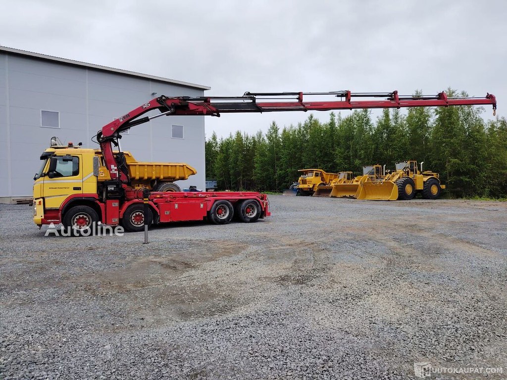 Prodaje se Volvo FM 12, 2005 + Hiab nosturi, Alavus 12 L, Diesel, 565,240 km kamion sa kukom za podizanje tereta na aukciji