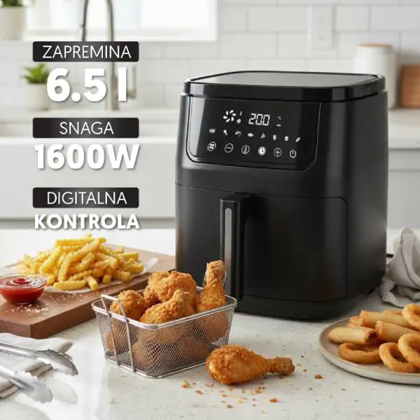 Friteza na vruć vazduh 6.5l 1600W-Air Fryer Prosto