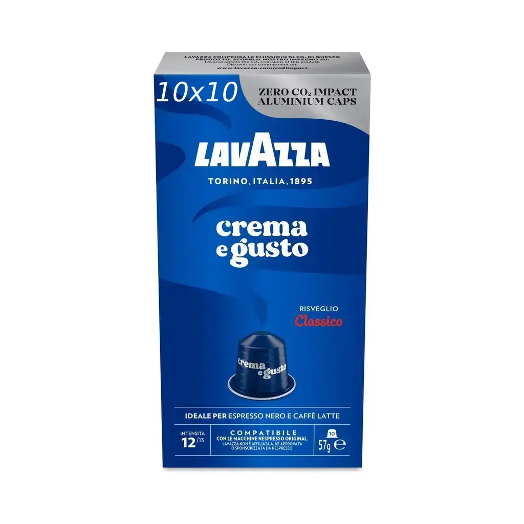 Lavazza Crema e Gusto Classico Nespresso Kompatibilne 10×10 kapsula