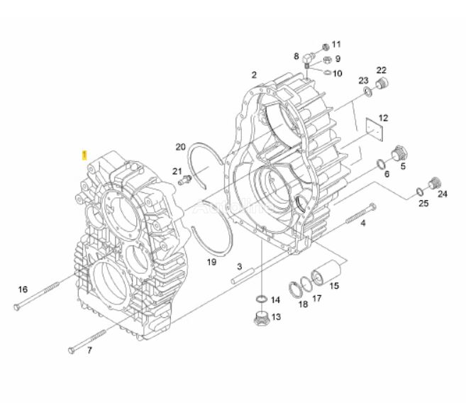 81.37101-0072 kućište menjača za MAN kamiona