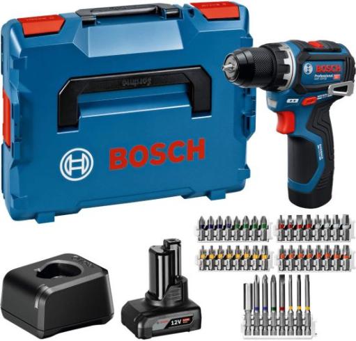 Bosch GSR 12V-32 akumulatorska bušilica - odvrtač, 1x2.0Ah, 1x4.0Ah, u L-BOXX kutiji, pribor, 06019N7005