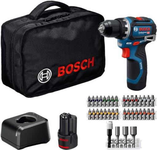 Bosch GSR 12V-32 akumulatorska bušilica - odvrtač, 2x2.0Ah, torba i pribor, 06019N7004