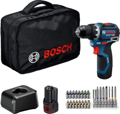 Bosch GSR 12V-32 akumulatorska bušilica - odvrtač, 2x2.0Ah, torba, set bitova, 06019N7006