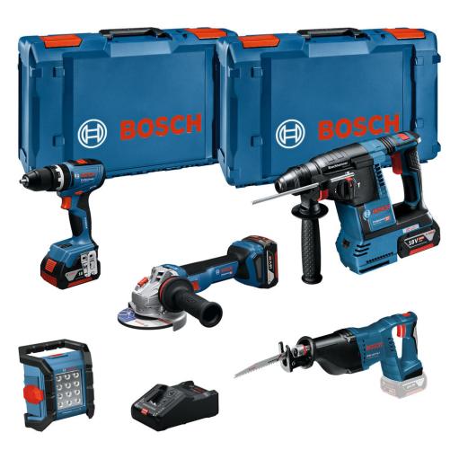 Bosch Set alata 18VGSB+GBH+GWS+GSA+GLI+3x5.0Ah, 0615A5007S