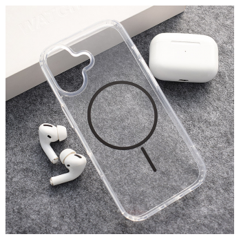 Maska Mag Case Clear Slim za iPhone 17 crna