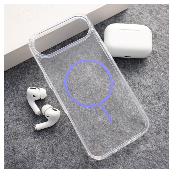 Maska Mag Case Clear Slim za iPhone Air ljubicasta