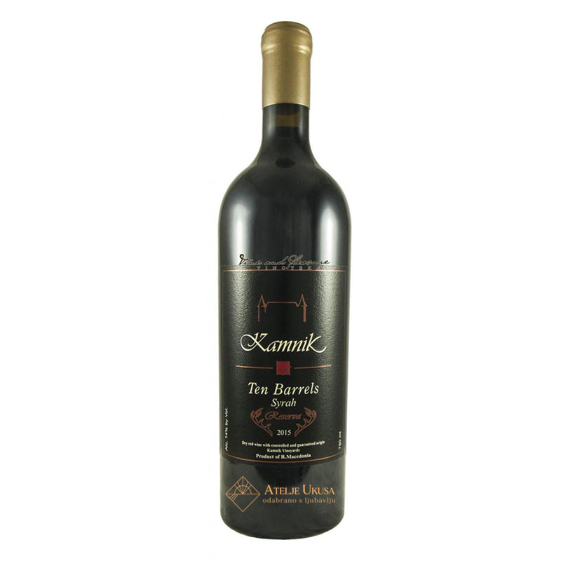 Kamnik Syrah Ten Barrels, Crveno Vino 0.75l