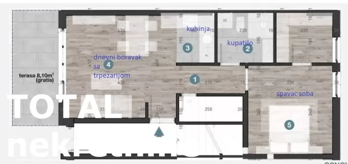 Stan,NOVI SAD,TELEP,kv: 42.00, € 105000, ID: 1100750