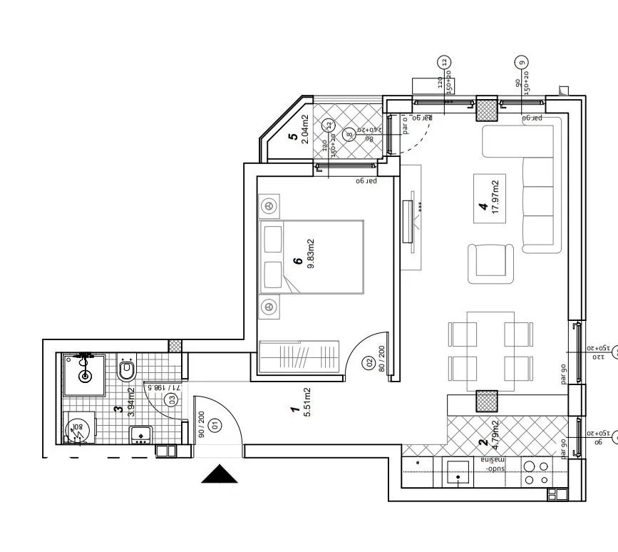 Stan,NOVI SAD,TELEP,kv: 43.00, € 109038, ID: 1101403
