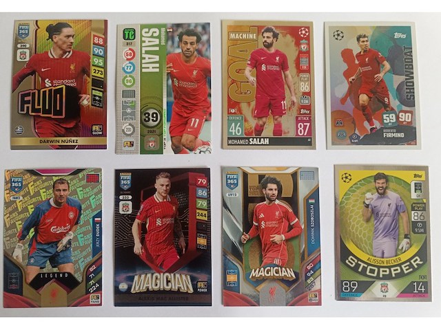 Liverpool Lot 15  Različitih Insert Kartica