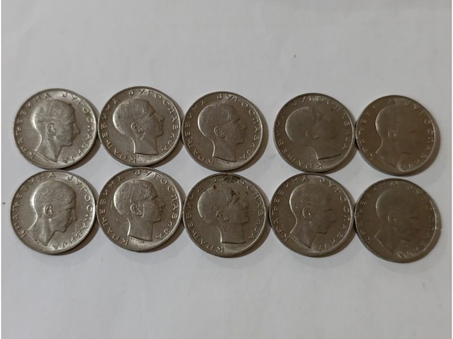 10 dinara 1938 godina - 10 komada