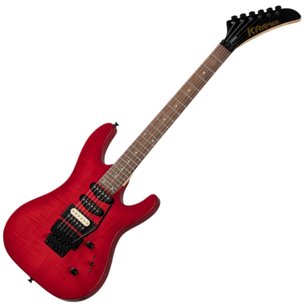 Kramer Striker Figured HSS Floyd Rose Transparent Red električna gitara