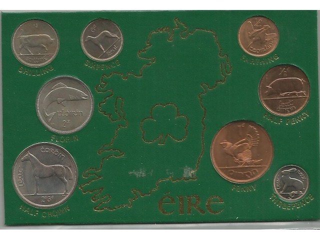 Irska Ireland Eire 1959 - 1968 set kovanica UNC/AUNC