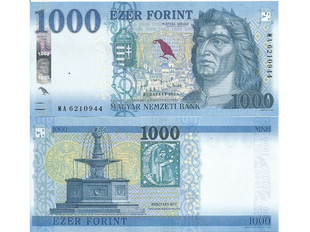 Madjarska 1000 forinti 2025. UNC