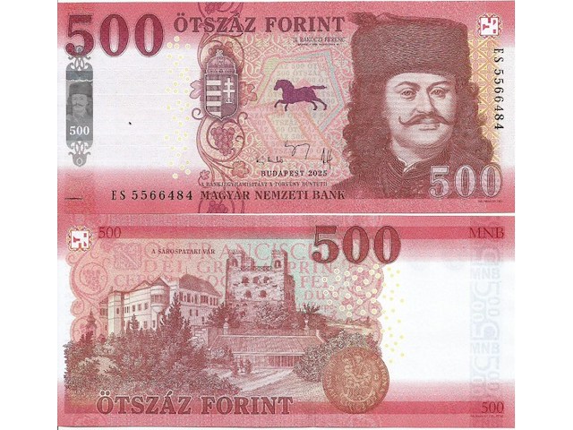 Madjarska 500 forinti 2025. UNC