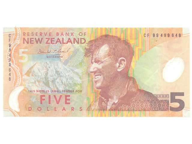 Novi Zeland 5 dollars 1992