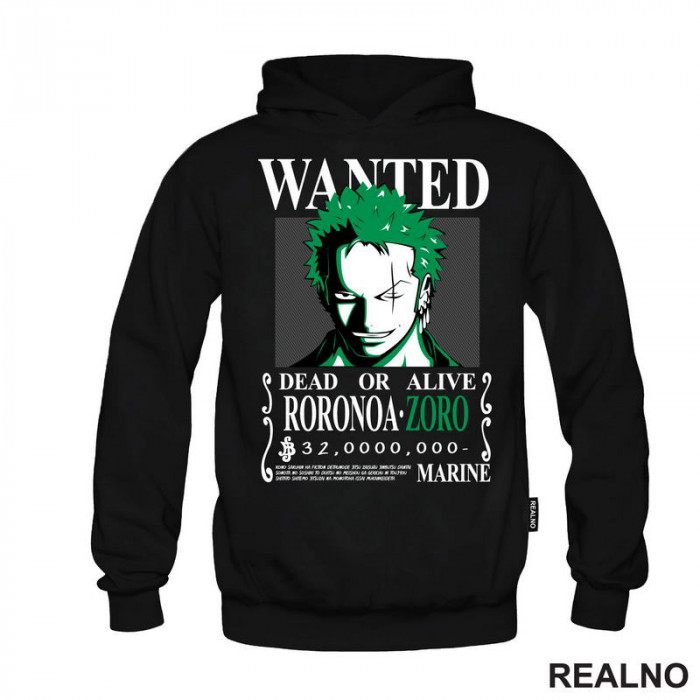 WANTED - RORONOA ZORO - ONE PIECE - DUKS