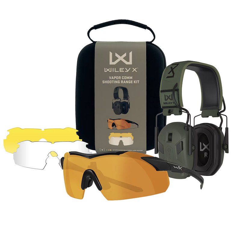 Wiley X Vapor Comm Shooting Range Kit