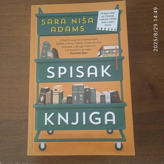 Spisak knjiga - Sara Niša Adams NOVO