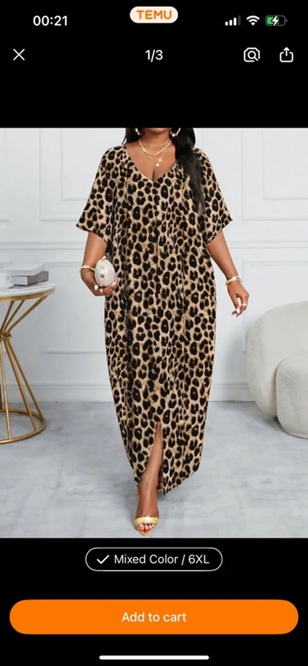 Nova dugačka haljina sa leopard printom, prodaje se zbog pogresene
