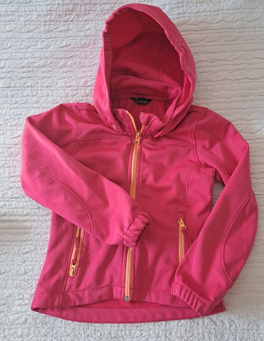 Dečja softshell jakna Crane Kids – roze - Materijal: softshell
