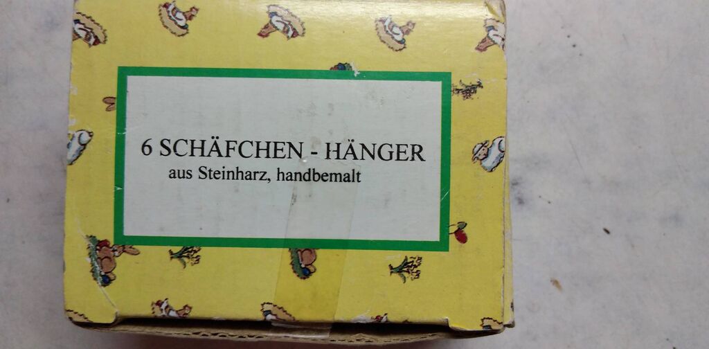 Ukrasi za Novu godinu:6 kom. ovcica oko 3 cm.Germany, novo