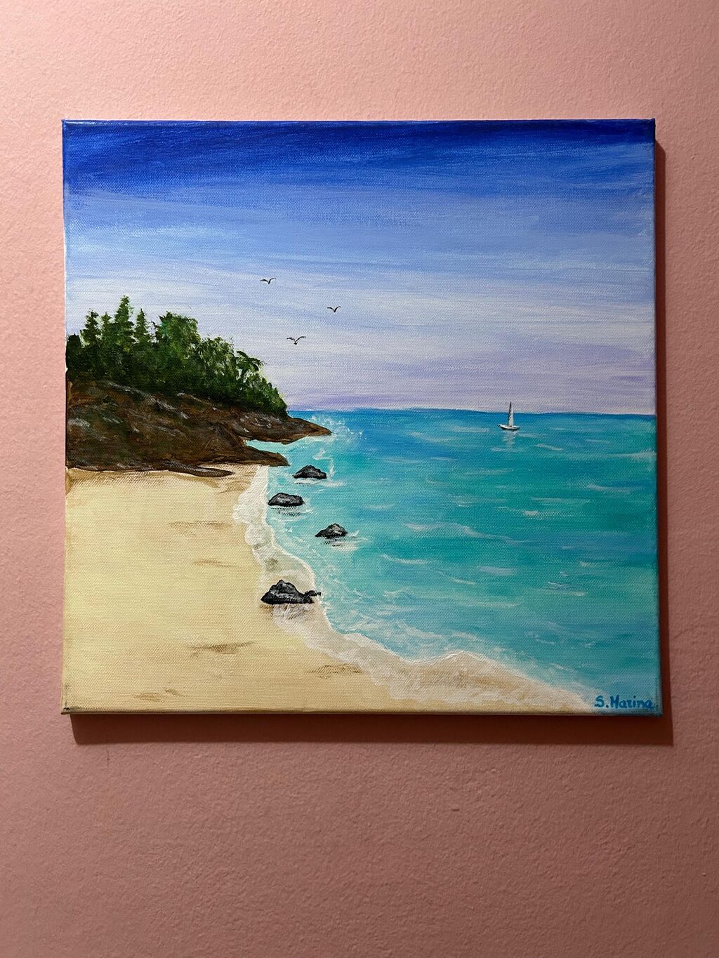 Slika, 40 x 40 cm, Novo