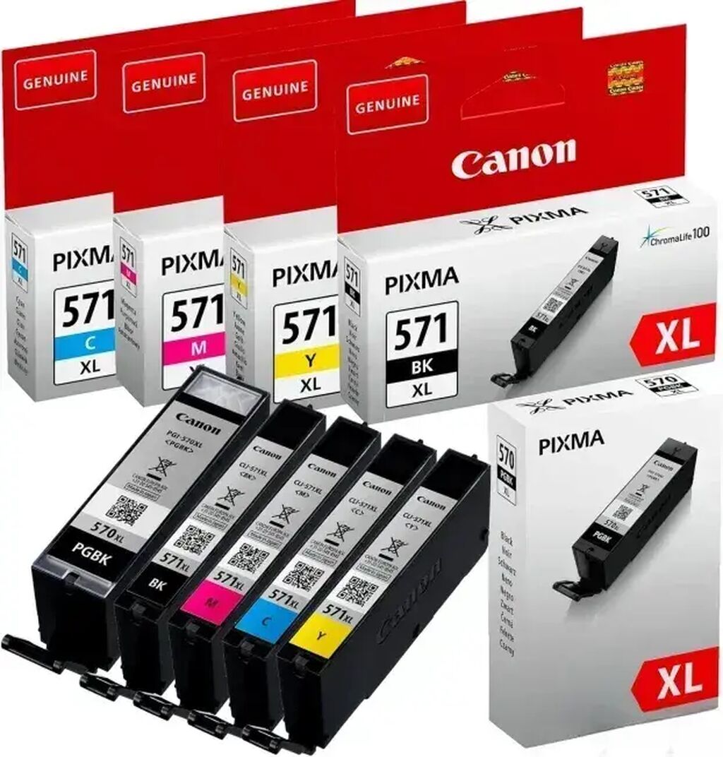 Ketridž Canon Pixma 570 - 571 XL Multipack ORGINAL; Multipak-komplet 5