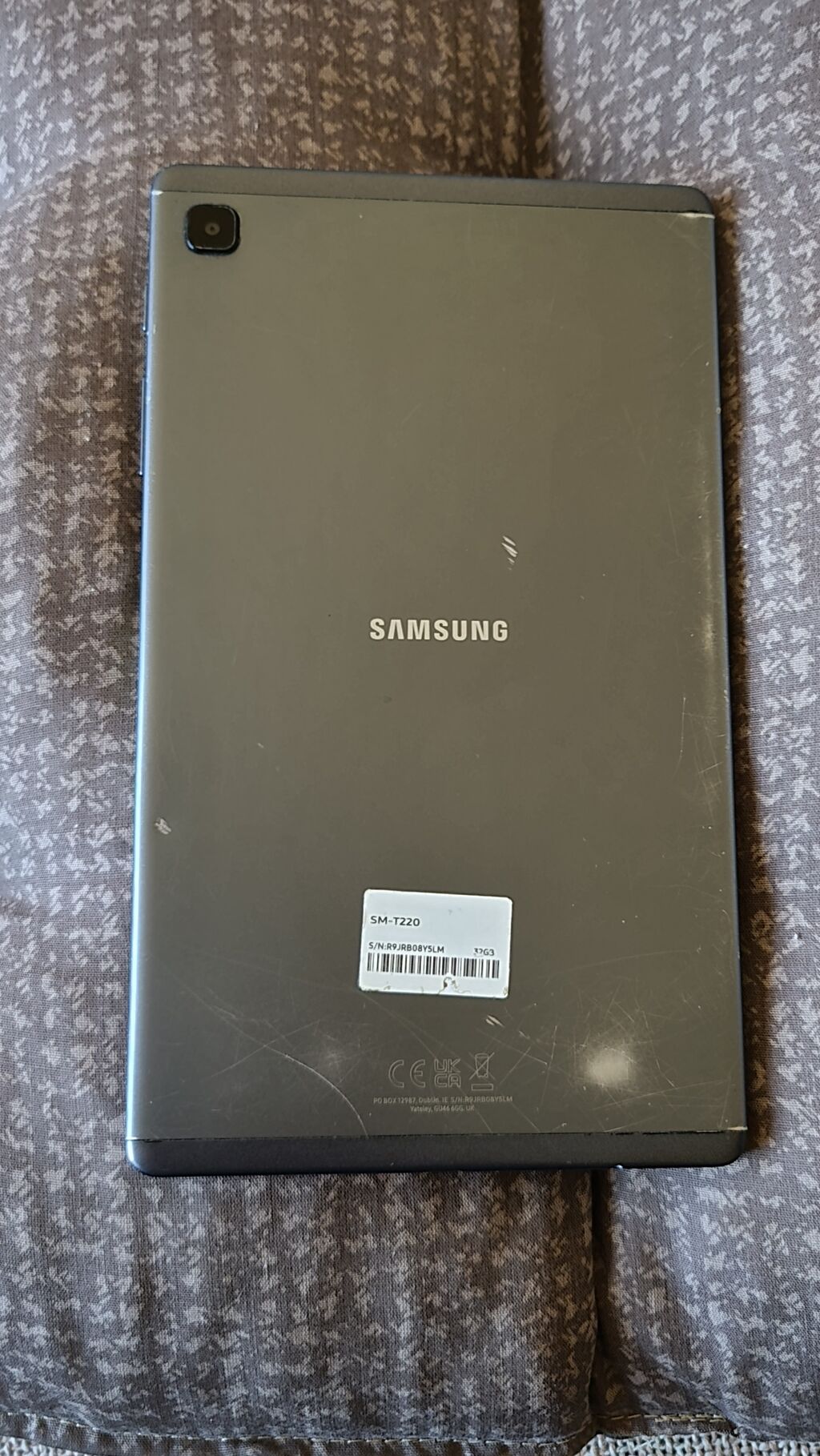 Samsung Galaxy Tab A7 Lite (model SM‑T220) - Ekran 8.7" - Stražnja
