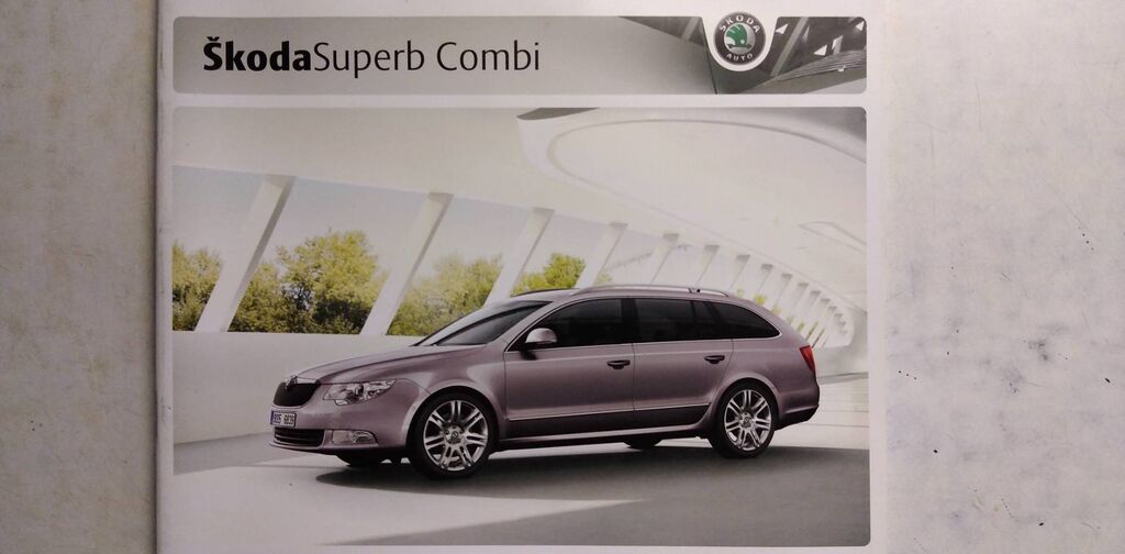 Prospekt Skoda Superb Combi, 36 str. A4 format, eng