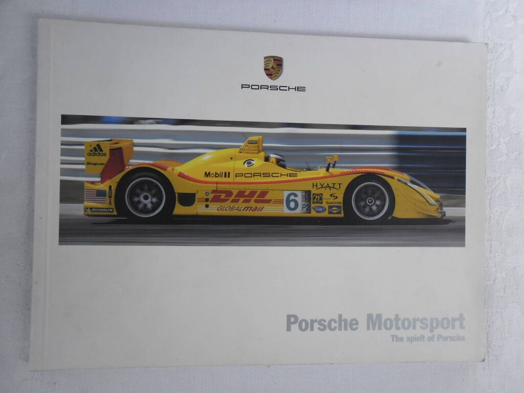 Prospekt porsche motorspor, 81 str. 04 06, 21 x 15 cm.eng