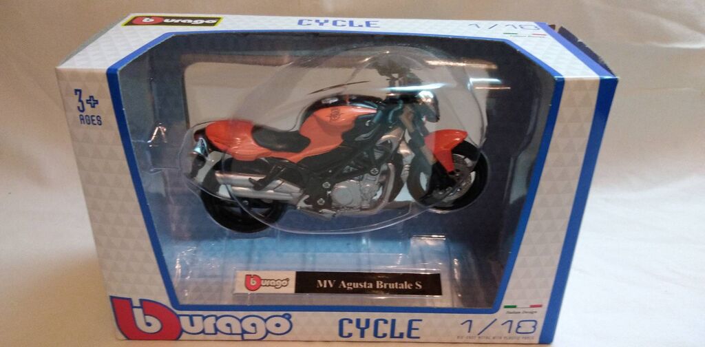 Motor Burago MV Agusta Brutale S1:18 China, nov