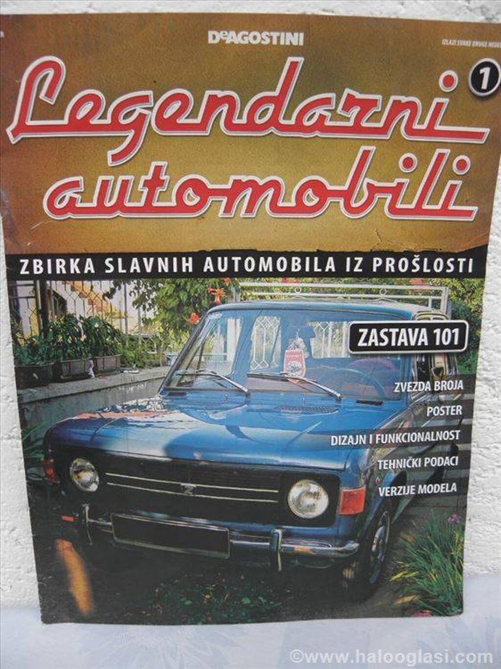 Casopis:Legendarni automobili bez makete Deagostini,2 kom.cena za